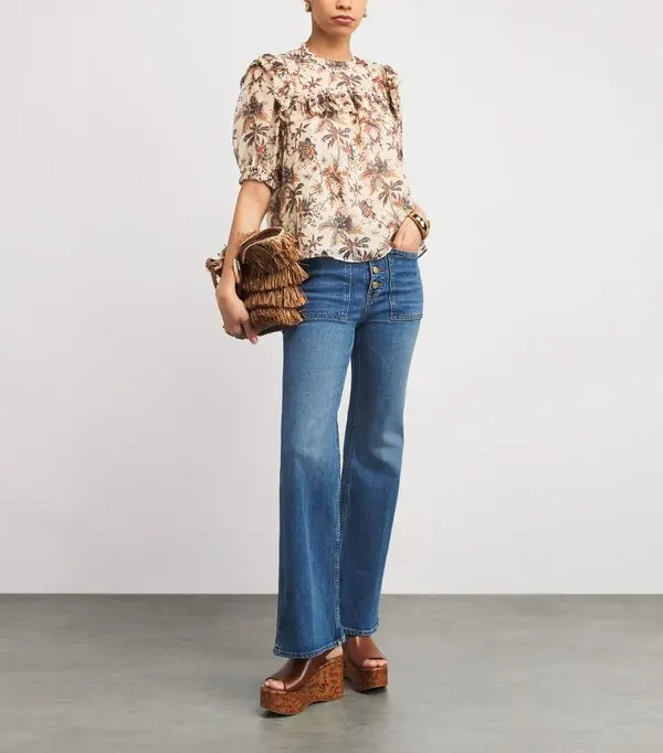 Ulla Johnson The Lou High-rise Flared Jeans - Blue