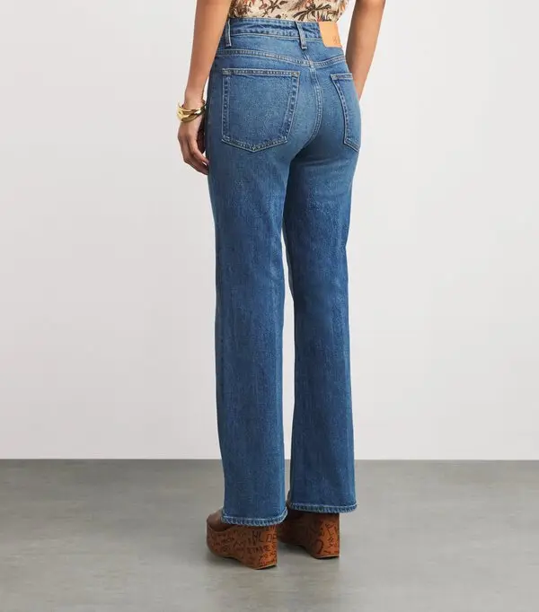 Ulla Johnson The Lou High-rise Flared Jeans - Blue