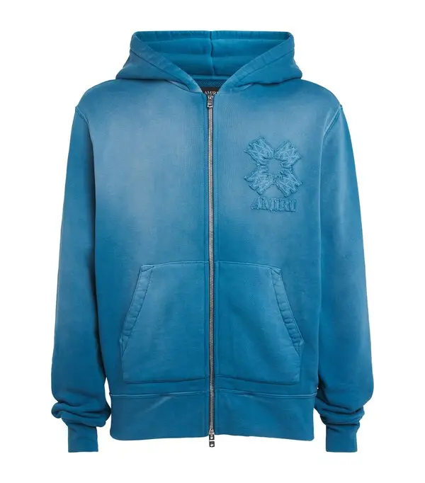 Amiri Cotton Ma Quad Hoodie - Navy