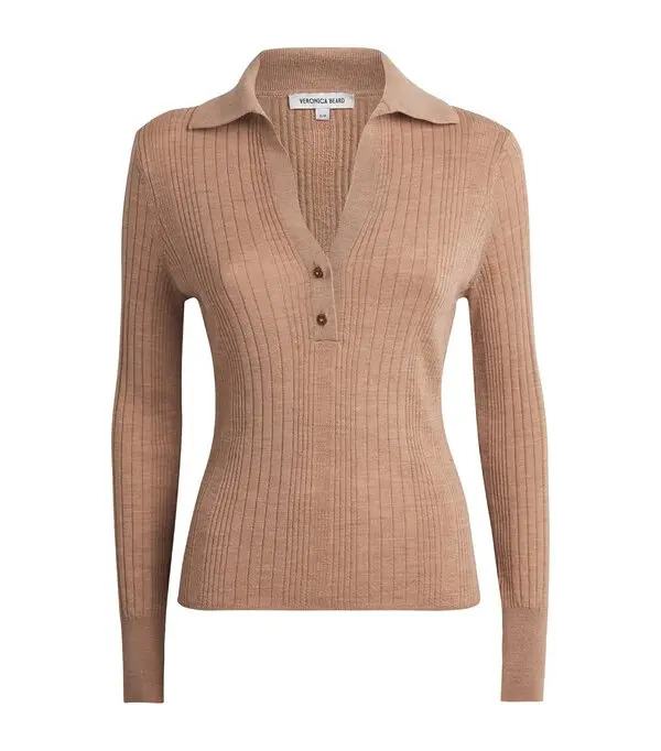 Veronica Beard Merino Wool Rouni Sweater - Brown