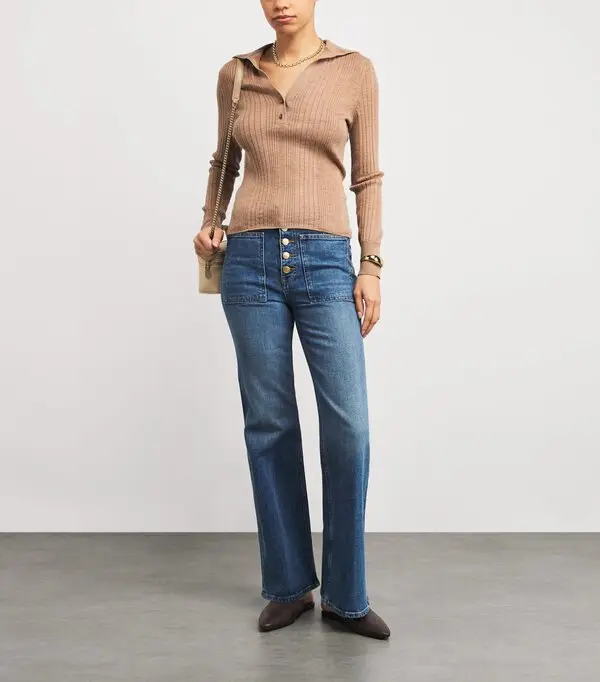 Veronica Beard Merino Wool Rouni Sweater - Brown