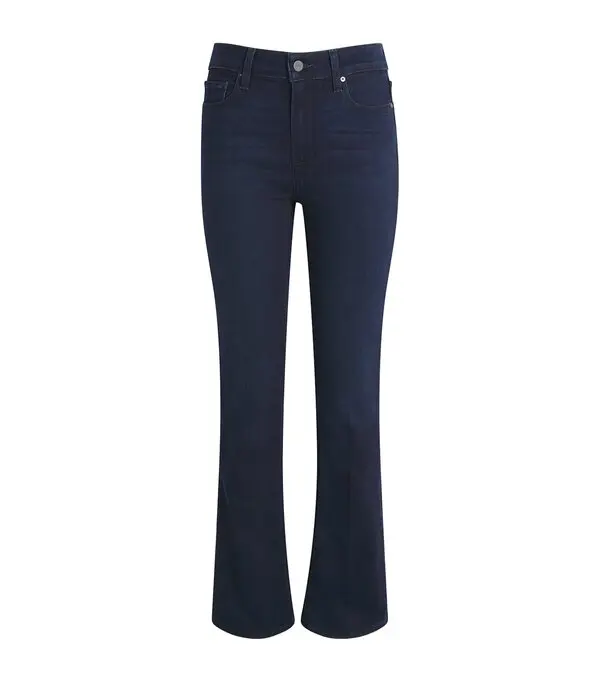Paige Manhattan High-rise Bootcut Jeans - Navy