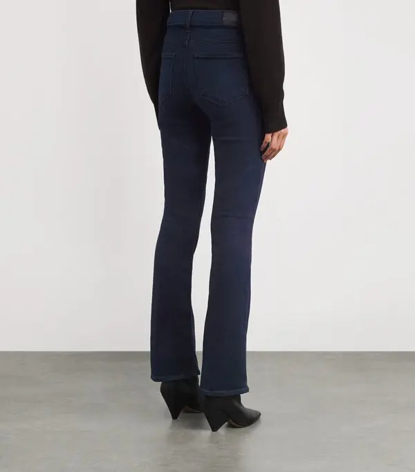 Paige Manhattan High-rise Bootcut Jeans - Navy