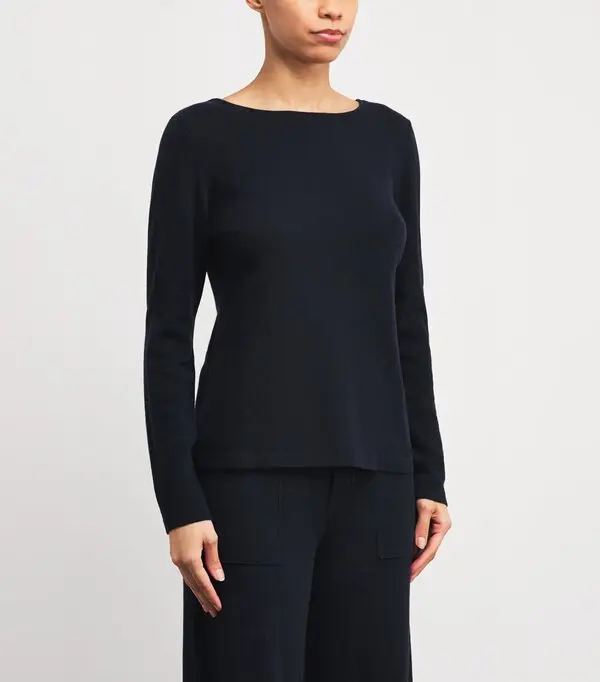 ALLUDE Wool-cashmere Twist-detail Sweater