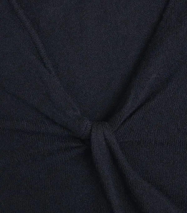 ALLUDE Wool-cashmere Twist-detail Sweater
