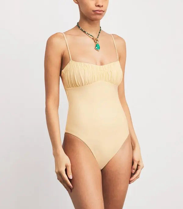 Faithfull The Brand Rocio Ruched One Piece Swimsuit