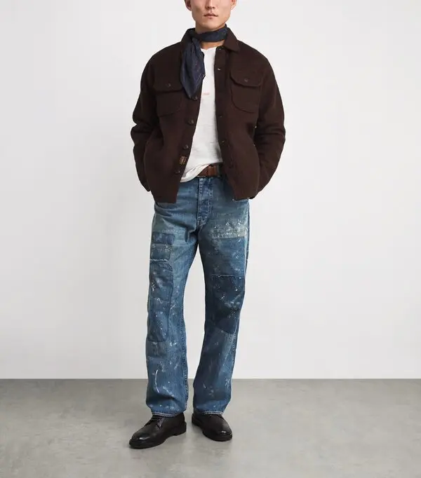 Polo Ralph Lauren Wool-blend Felt Overshirt