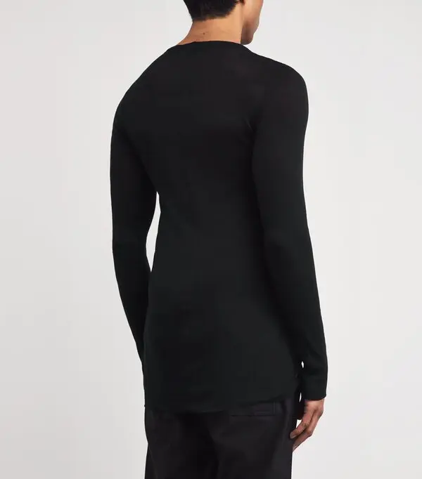 Rick Owens Cotton Jersey Mini Rib T-shirt