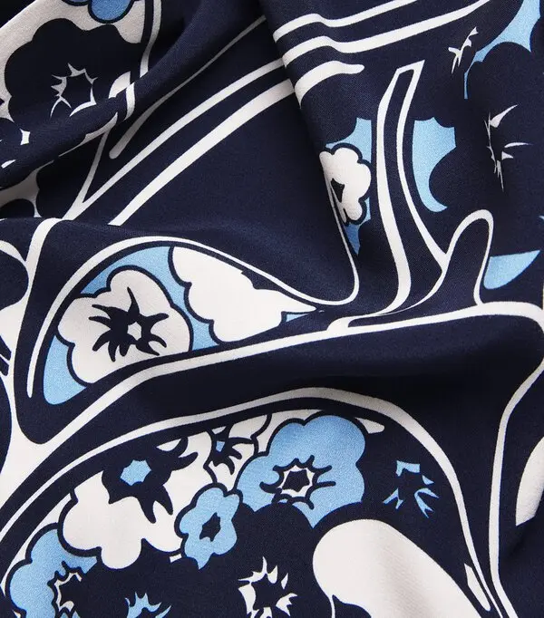 Sandro Short-sleeve Floral Shirt - Blue