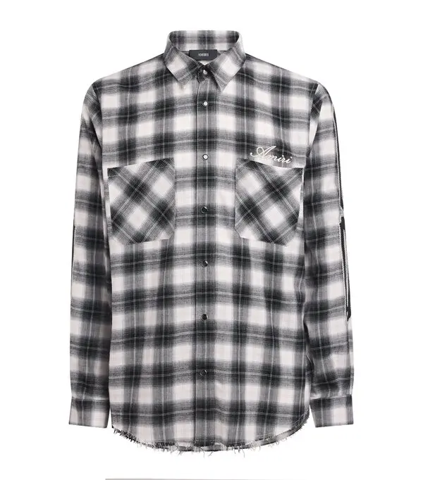 Amiri Cotton Flannel Bones Overshirt