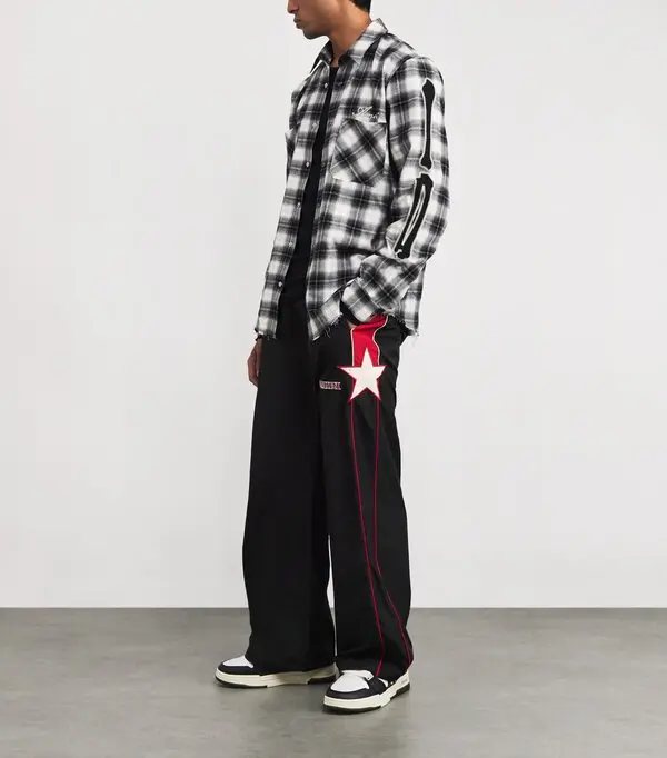 Amiri Cotton Flannel Bones Overshirt