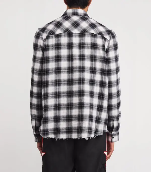 Amiri Cotton Flannel Bones Overshirt