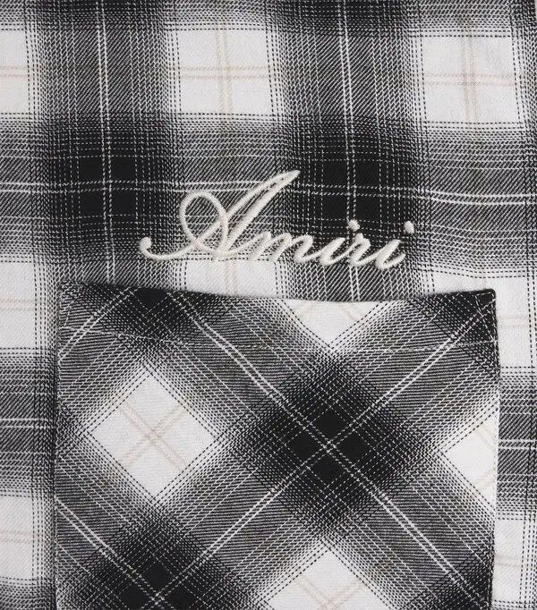 Amiri Cotton Flannel Bones Overshirt