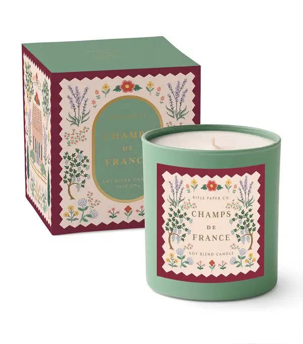RIFLE PAPER CO. Champs De France Scented Candle - Green