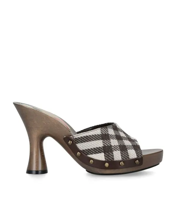Burberry Potter Mules - Brown