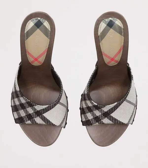 Burberry Potter Mules - Brown