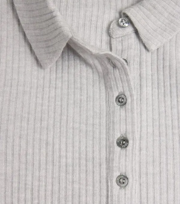 Paige Ribbed Eden Polo Top