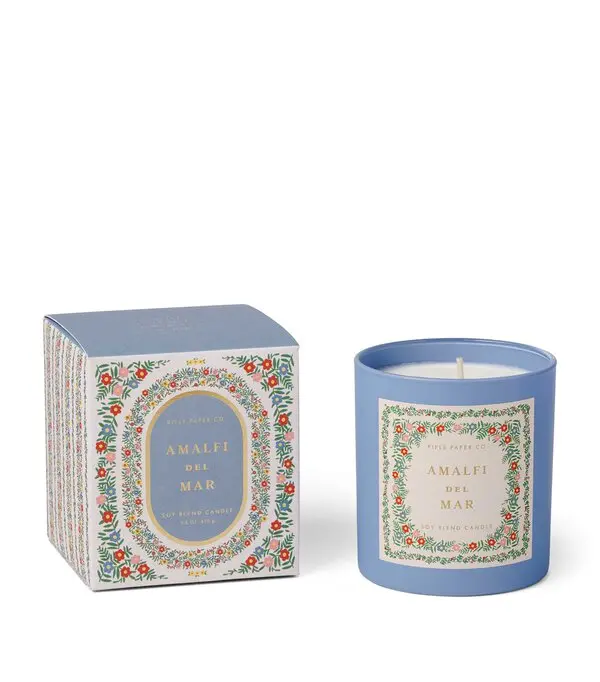 RIFLE PAPER CO. Amalfi De Mar Scented Candle - Blue