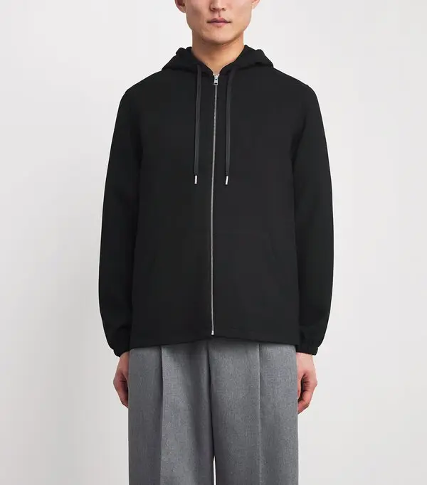 Sandro Zip-up Hoodie - Black