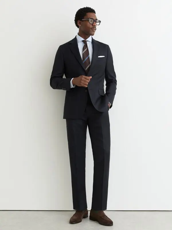 REISS Entrepreneur Classic Fit Italian Wool Single-breasted Suit Blazer