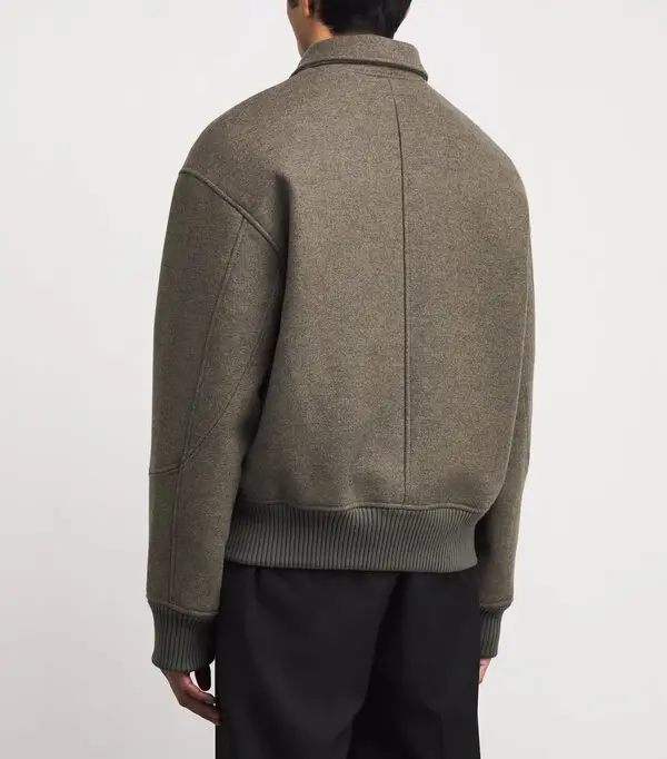 Jacquemus Wool Feltro Bomber Jacket - Green