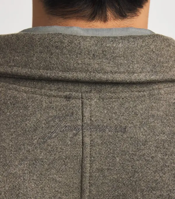 Jacquemus Wool Feltro Bomber Jacket - Green