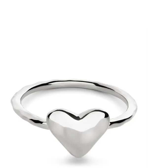 Monica Vinader Sterling Heart Ring - Silver