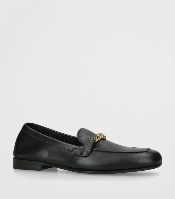 Versace Calfskin Medusa Loafers