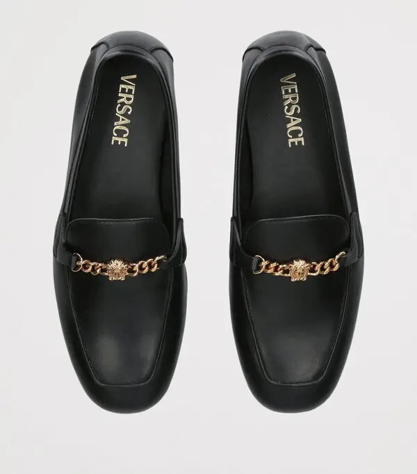 Versace Calfskin Medusa Loafers