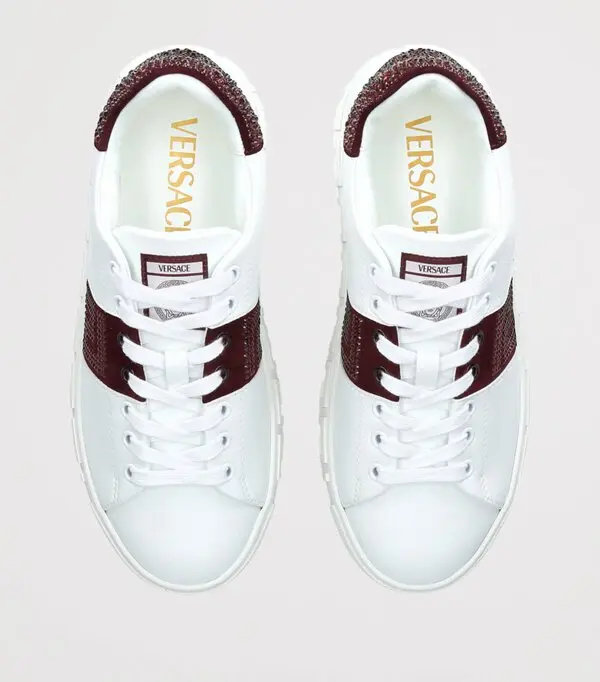 Versace Greca Embellished Sneakers