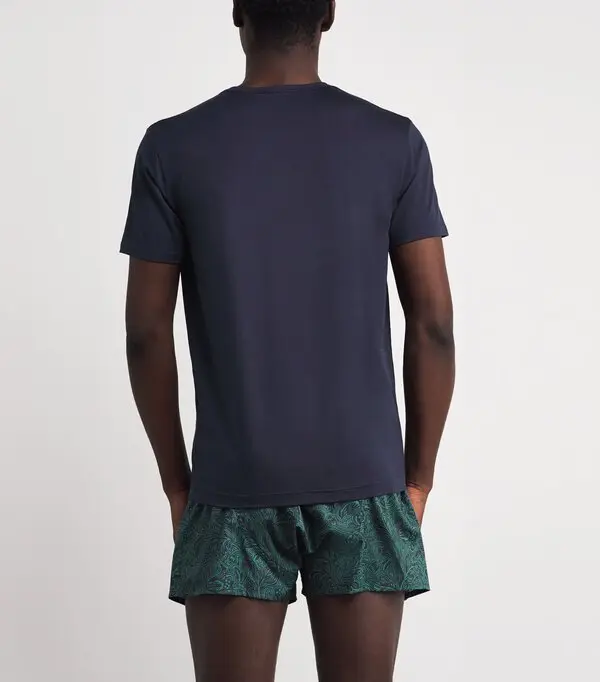 Sunspel Tencel Stretch T-shirt - Navy