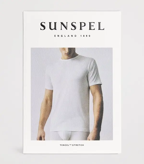 Sunspel Tencel Stretch T-shirt - Navy