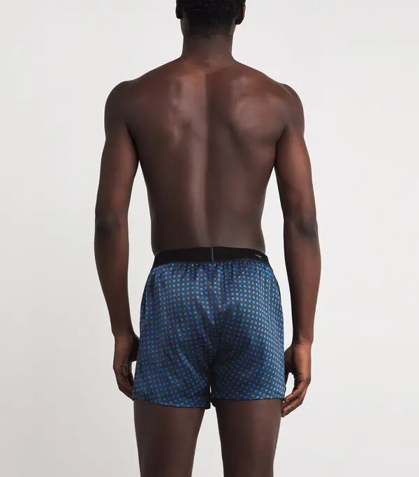 TOM FORD Stretch-silk Printed Boxer Shorts