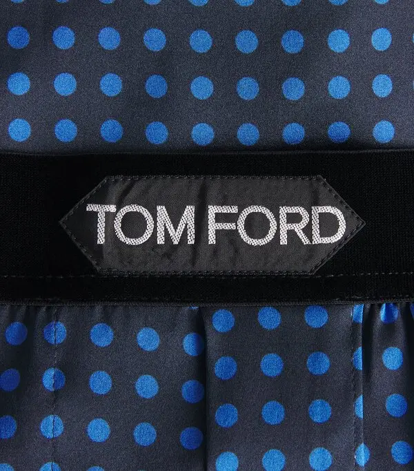 TOM FORD Stretch-silk Printed Boxer Shorts