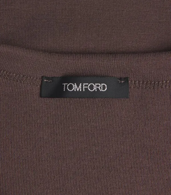 TOM FORD Stretch-cotton T-shirt - Beige