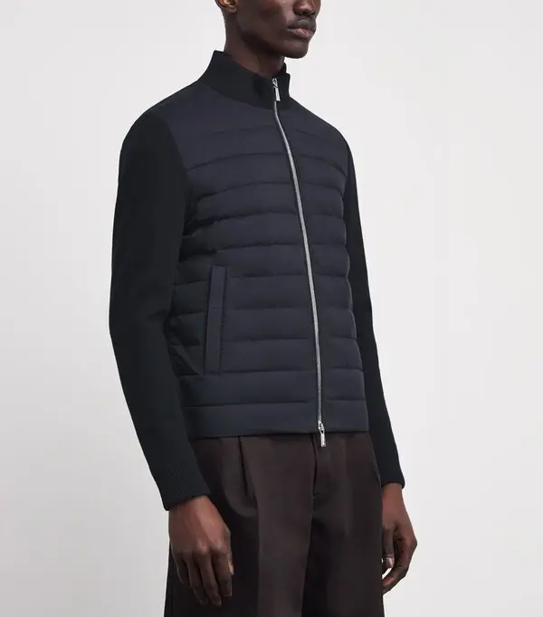 MOORER Duncan Hybrid Jacket - Navy