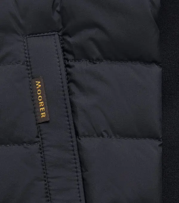 MOORER Duncan Hybrid Jacket - Navy