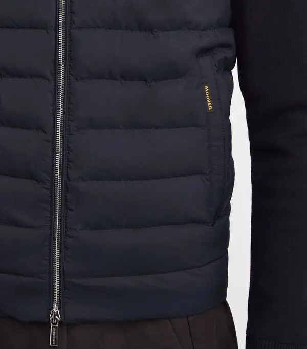 MOORER Duncan Hybrid Jacket - Navy