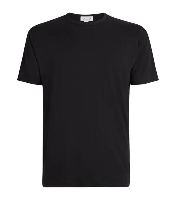 Sunspel Tencel Stretch T-shirt - Black