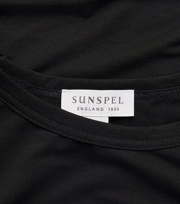 Sunspel Tencel Stretch T-shirt - Black