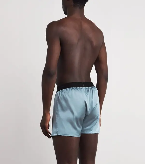 TOM FORD Stretch-silk Printed Boxer Shorts