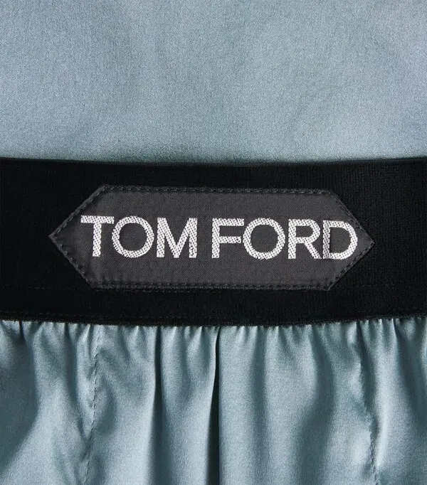 TOM FORD Stretch-silk Printed Boxer Shorts
