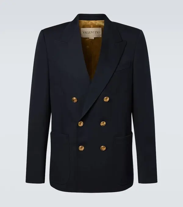 Valentino Garavani Double-breasted Virgin Wool Blazer