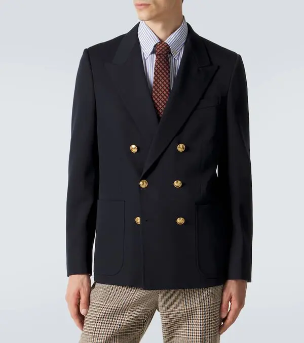 Valentino Garavani Double-breasted Virgin Wool Blazer