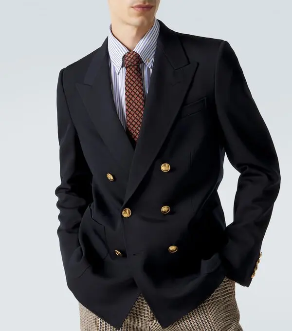 Valentino Garavani Double-breasted Virgin Wool Blazer