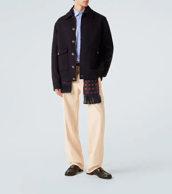 Valentino Garavani Striped Cotton Shirt - Blue