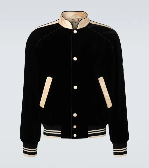 Valentino Garavani Cotton Bomber Jacket - Black