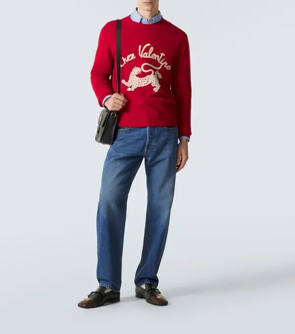 Valentino Garavani Chez Virgin Wool Sweater - Red
