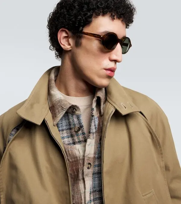 Loewe Slim Round Frame Sunglasses - Brown