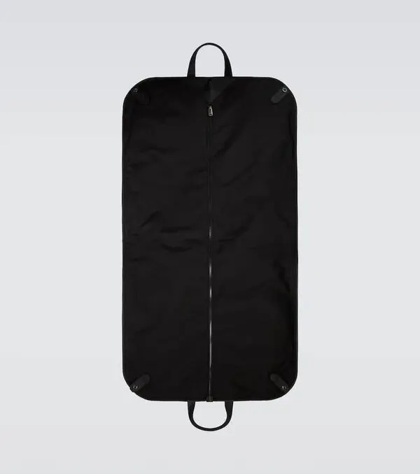 Brioni Leather-trimmed Garment Bag